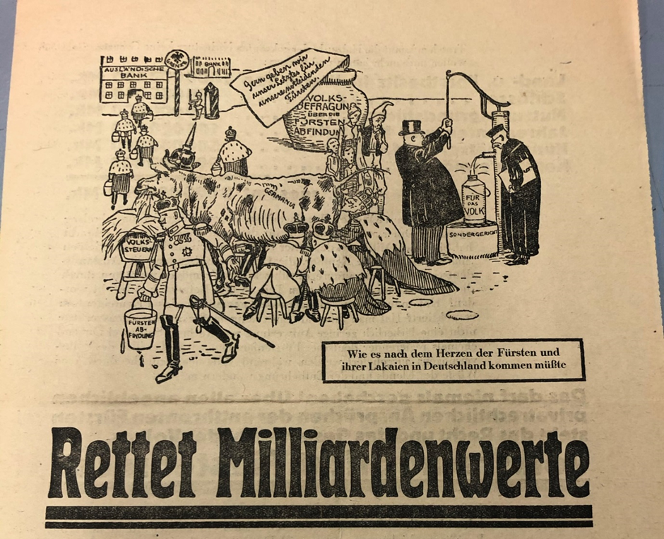 An Anti-Monarchist Referendum Campaign Poster from 1926 Germany